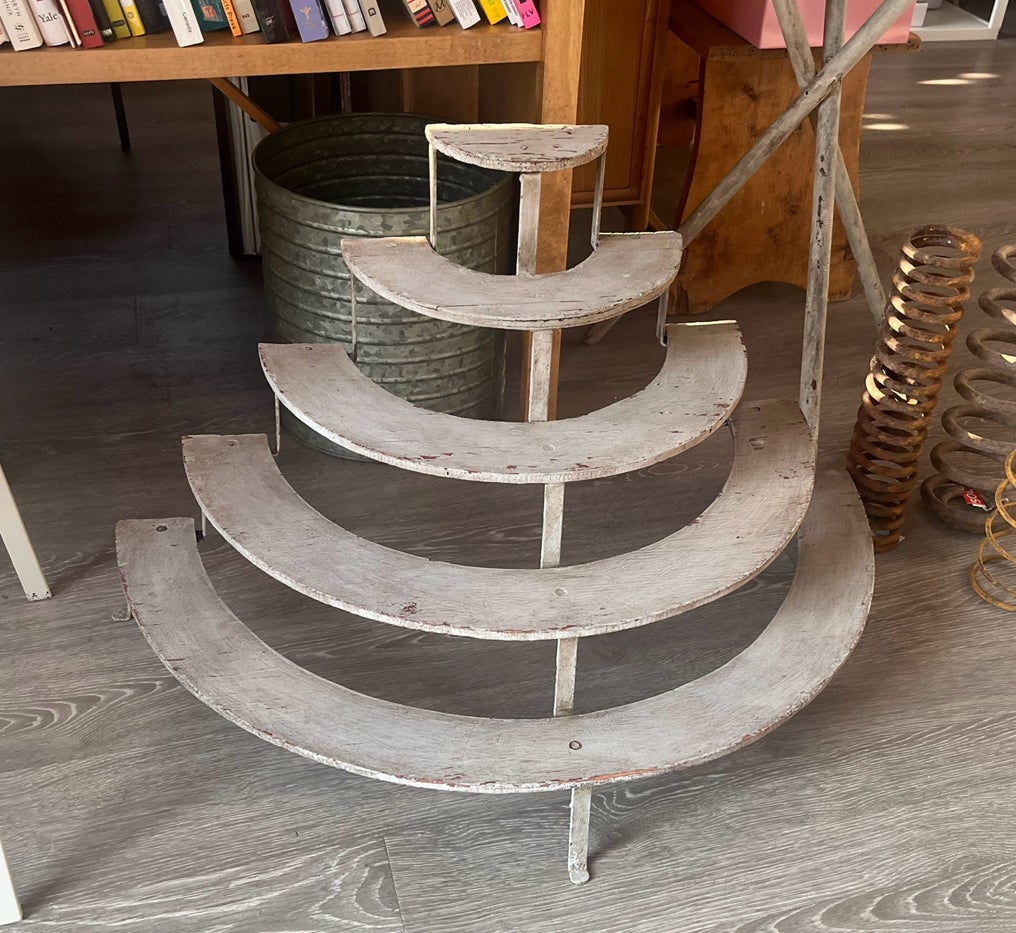Vintage Tiered Half Moon Display | Iris